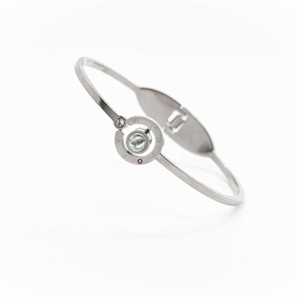 Römische Zahlen Armband mit Wunschfoto